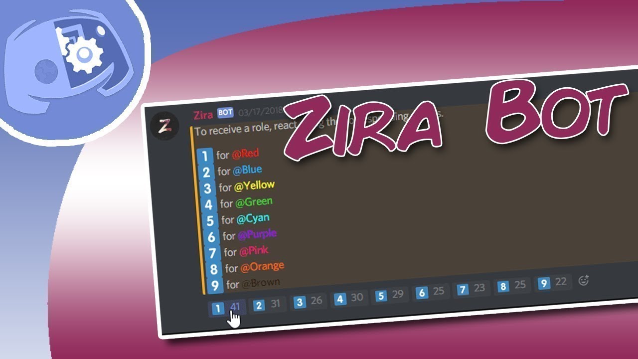Tuto role reaction avec zira bot - YouTube