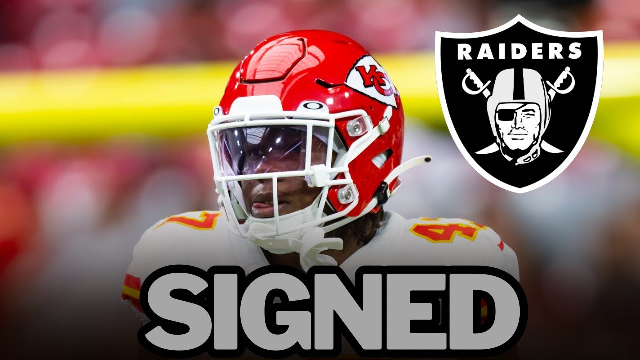 Las Vegas Raiders Signed LB Darius Harris - YouTube