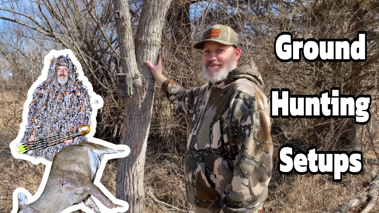 Traditional Bowhunting Ground Setups | Winter Scouting - YouTube
