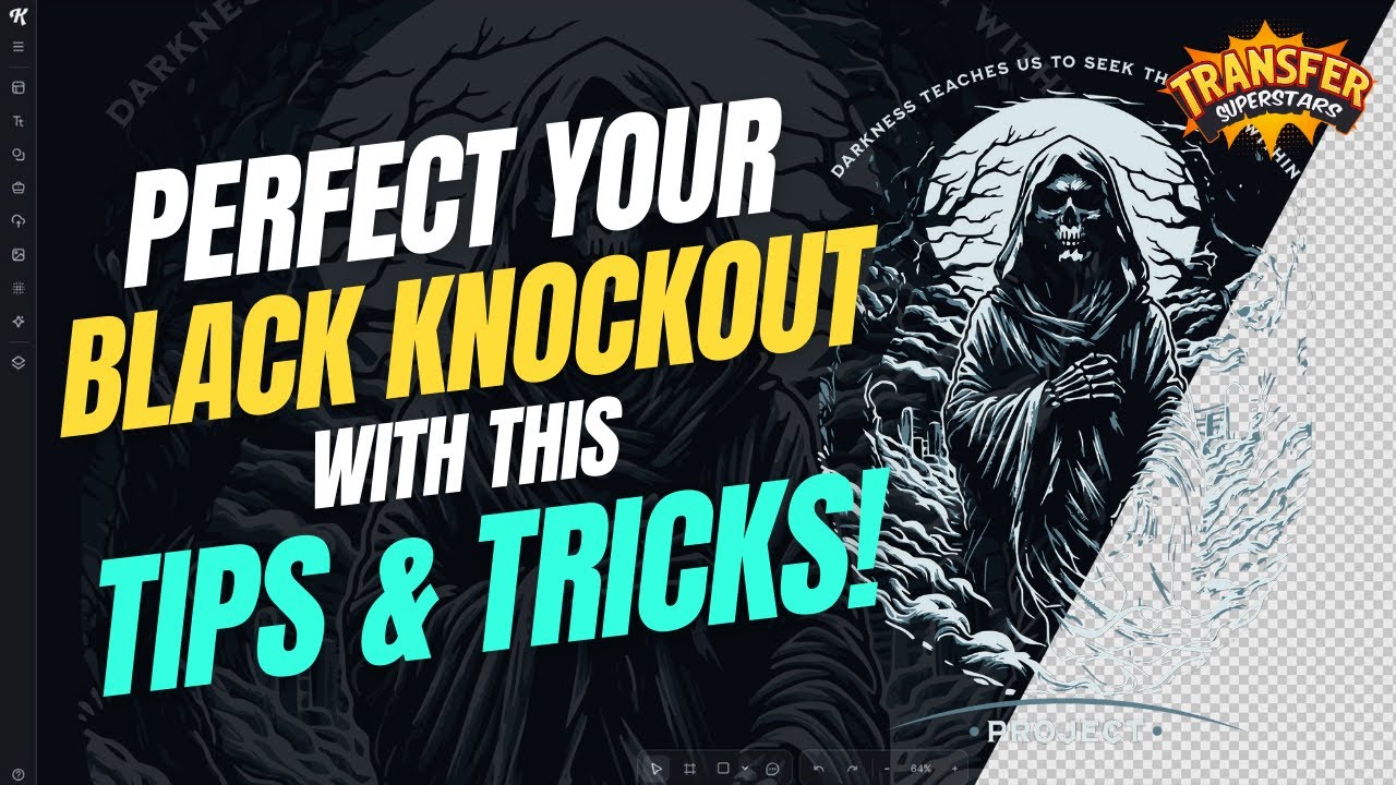 Best Color Knockout Method for DTF Prints Using Kittl - YouTube