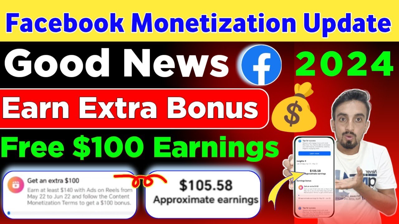 Good NEWS 🤑 Earn $100 Free | Ads on Reels Extra Bonuses | Facebook ...