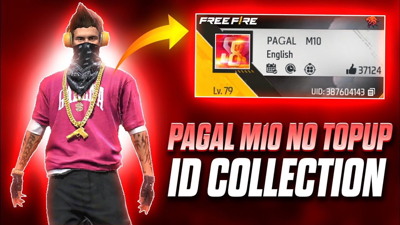 FREE FIRE 4 YEAR OLD NO TOP UP ID COLLECTION || BEST NO TOP UP ID ...