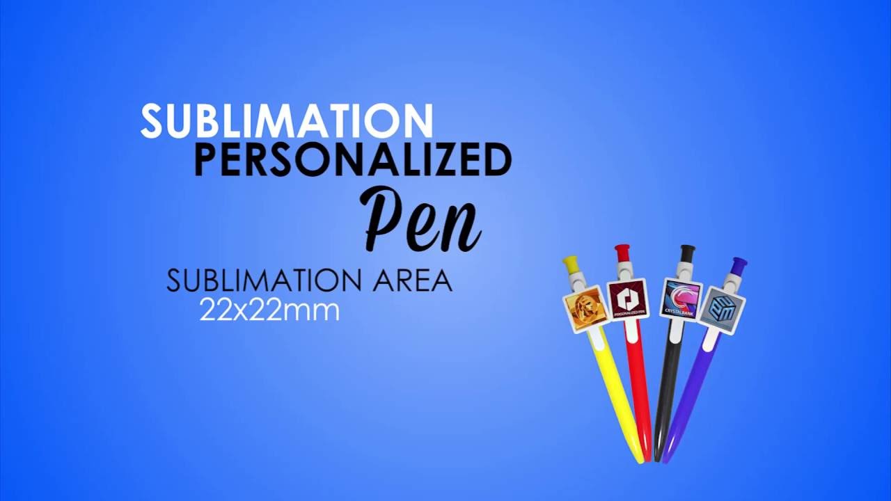 Sublimation Personalized Pen Printing Tutorial - YouTube