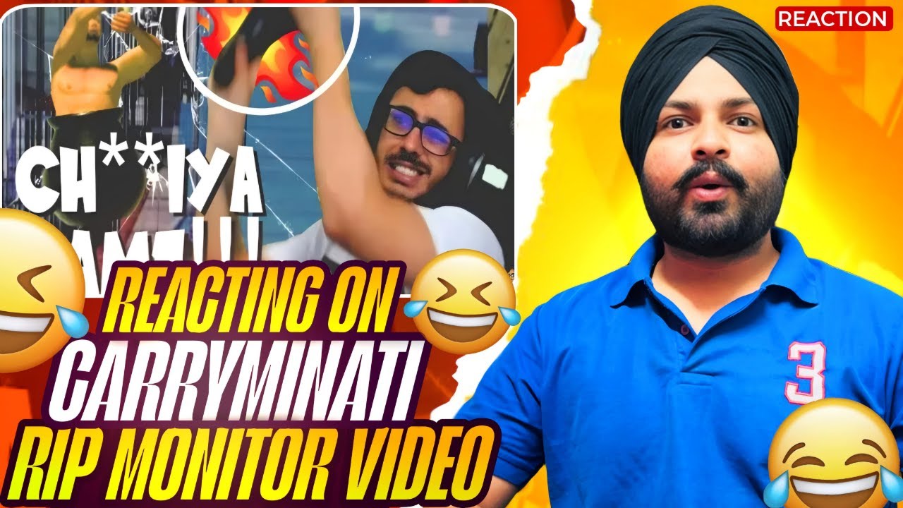 REACTION ON @CarryMinati OLD VIDEO | RIP MONITOR | CARRTMINATI FUNNIEST ...