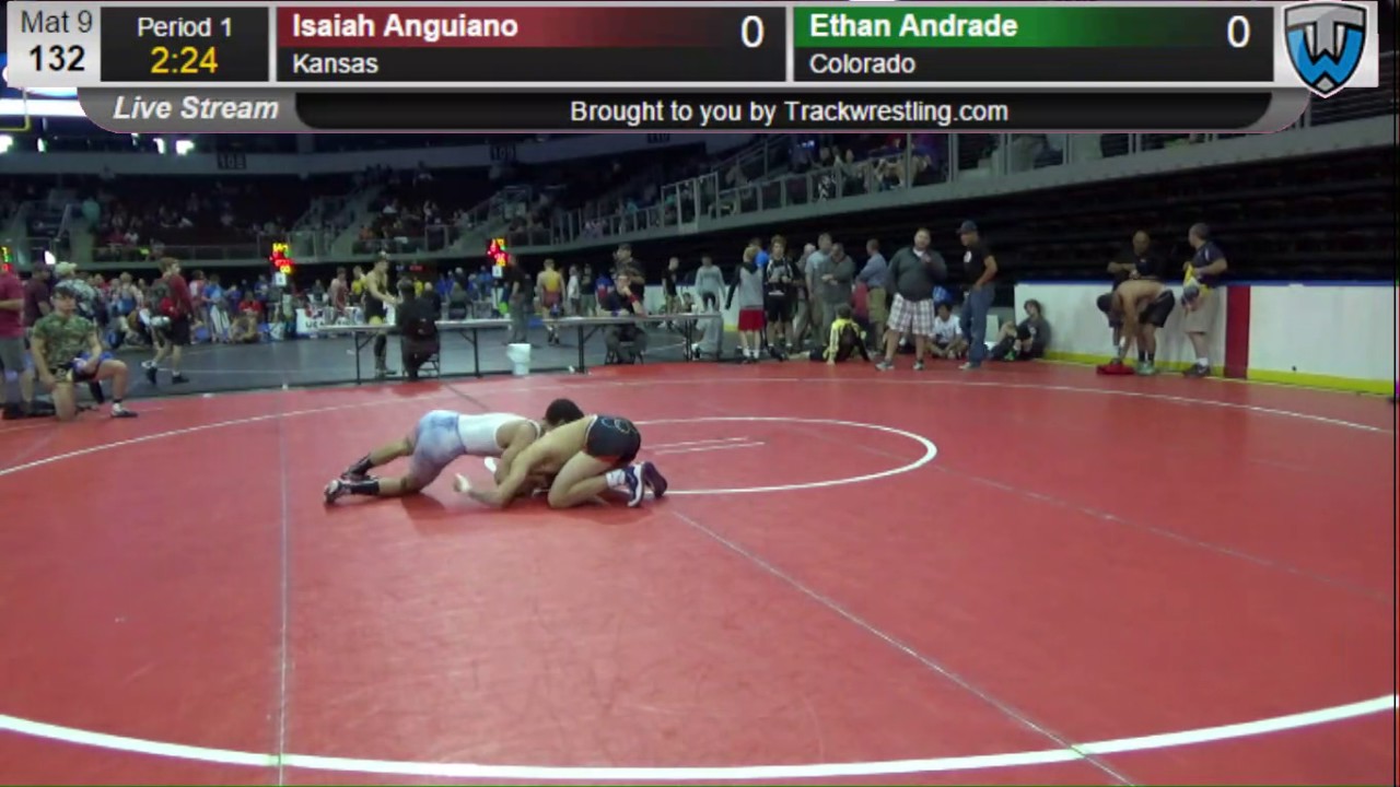 951 Junior Men 132 Isaiah Anguiano Kansas vs Ethan Andrade Colorado ...