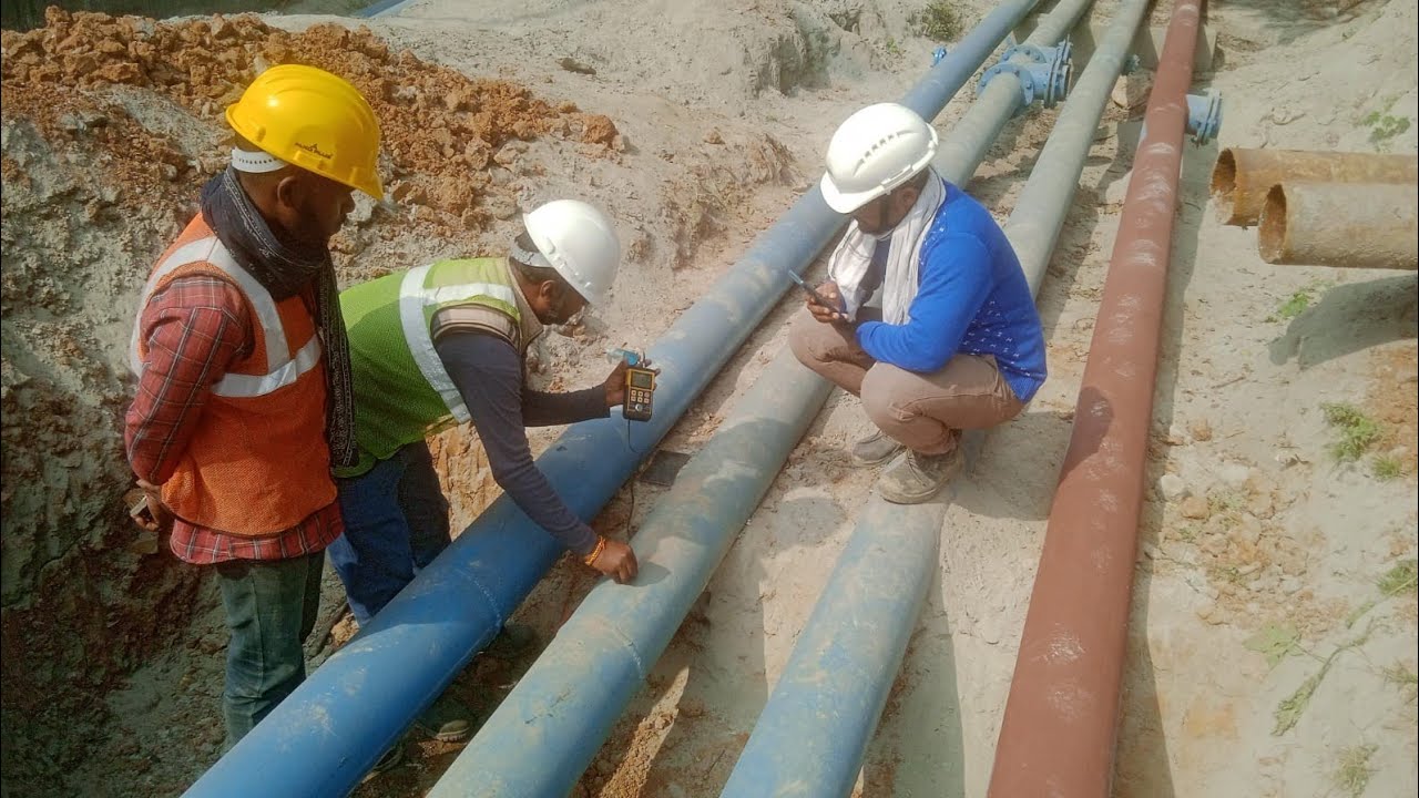 Demetering, MS pipe thickness test, Ash disposal pipe - YouTube