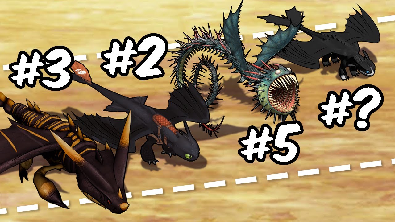 The 9 Strongest Strike Class Dragons in How To Train Your Dragon - YouTube