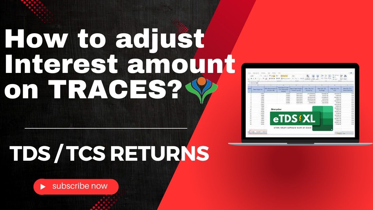 How to adjust the Interest amount on TRACES? - YouTube