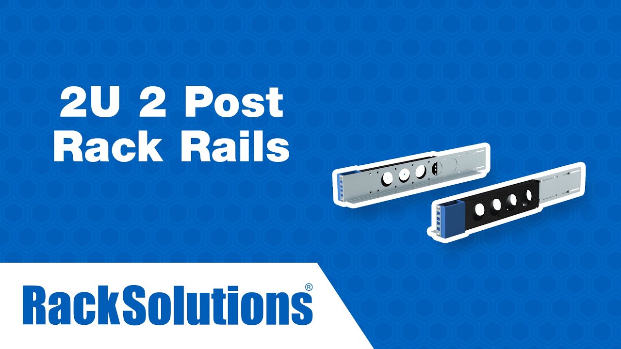2UKIT 009 2U 2 Post Rack Rails - YouTube
