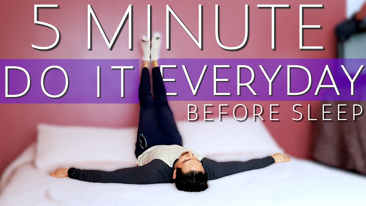 5 Stretches for BETTER SLEEP || Stretches Routine Before Sleep - YouTube