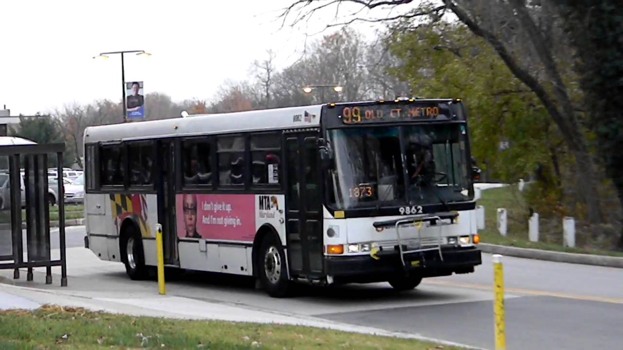 MTA Maryland 1998 NABI 416 #9862 Route 99 - YouTube