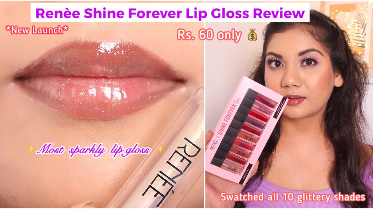 Renee Shine Forever Lip Gloss Review || Renee Lip Gloss - YouTube