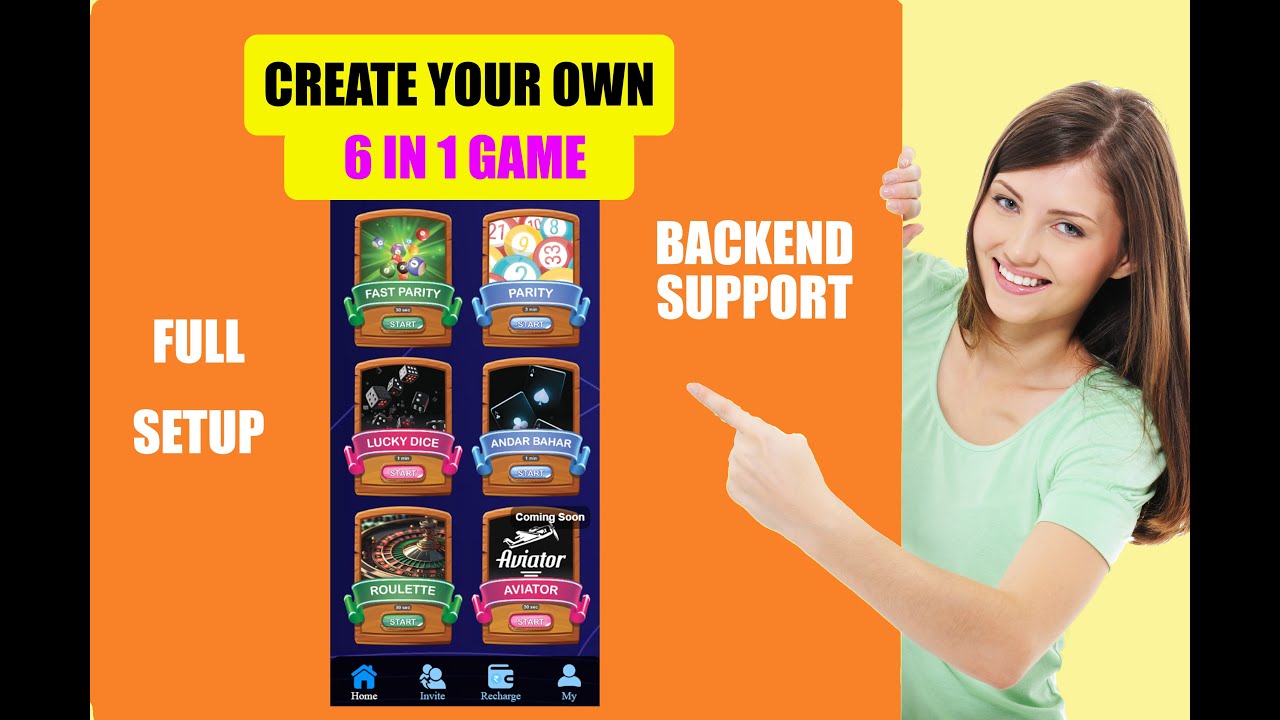 How to make color prediction game | 6 in 1 game with Aviator source ...