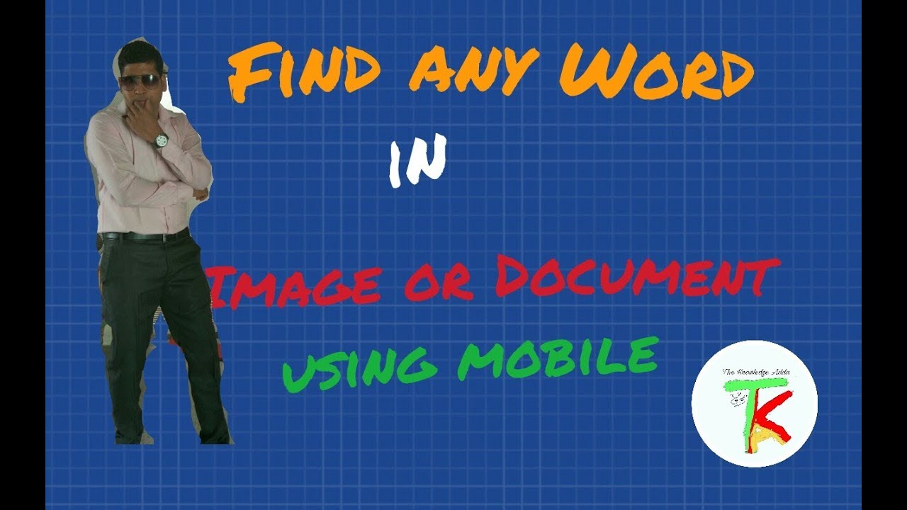 How To Find Any Word in Scanned Documents - YouTube