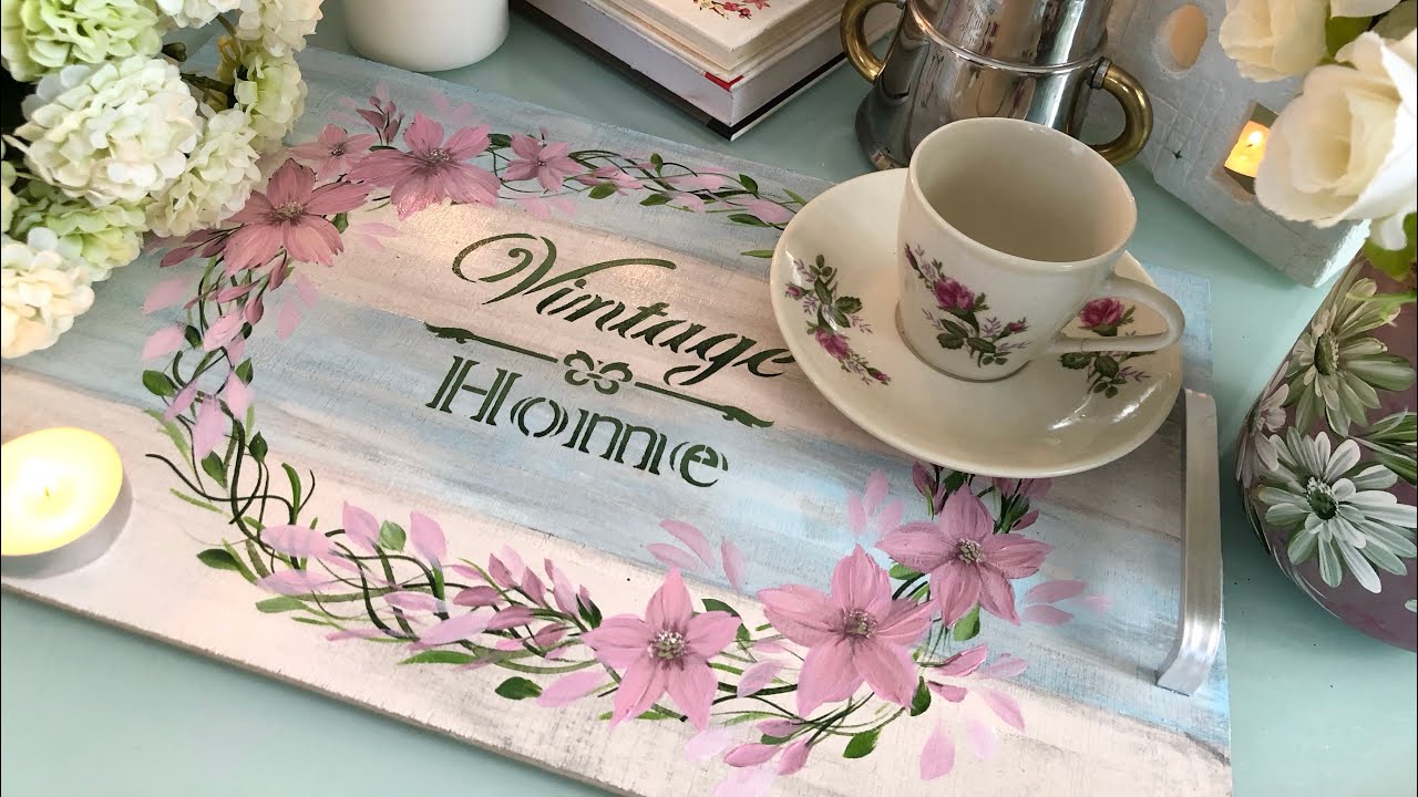 Como CAMBIA una simple MADERA con PINTURA - YouTube