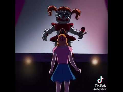 Elizabeth afton ... going to circus baby :( she didn't listened to  her Father :( poor Elizabeth