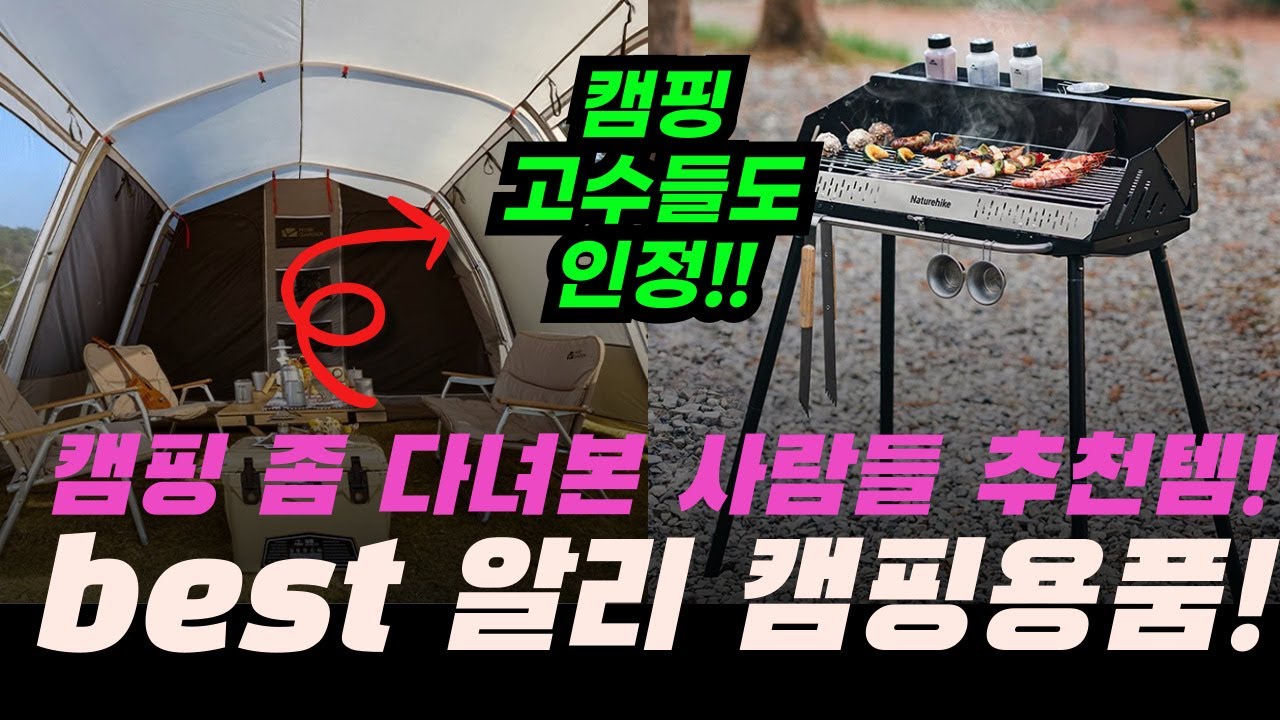 알리 덕후 캠퍼가 추천하는 캠핑용품 알리익스프레스 추천순위 인기순위 구매후기 상품평 할인정보 Youtube