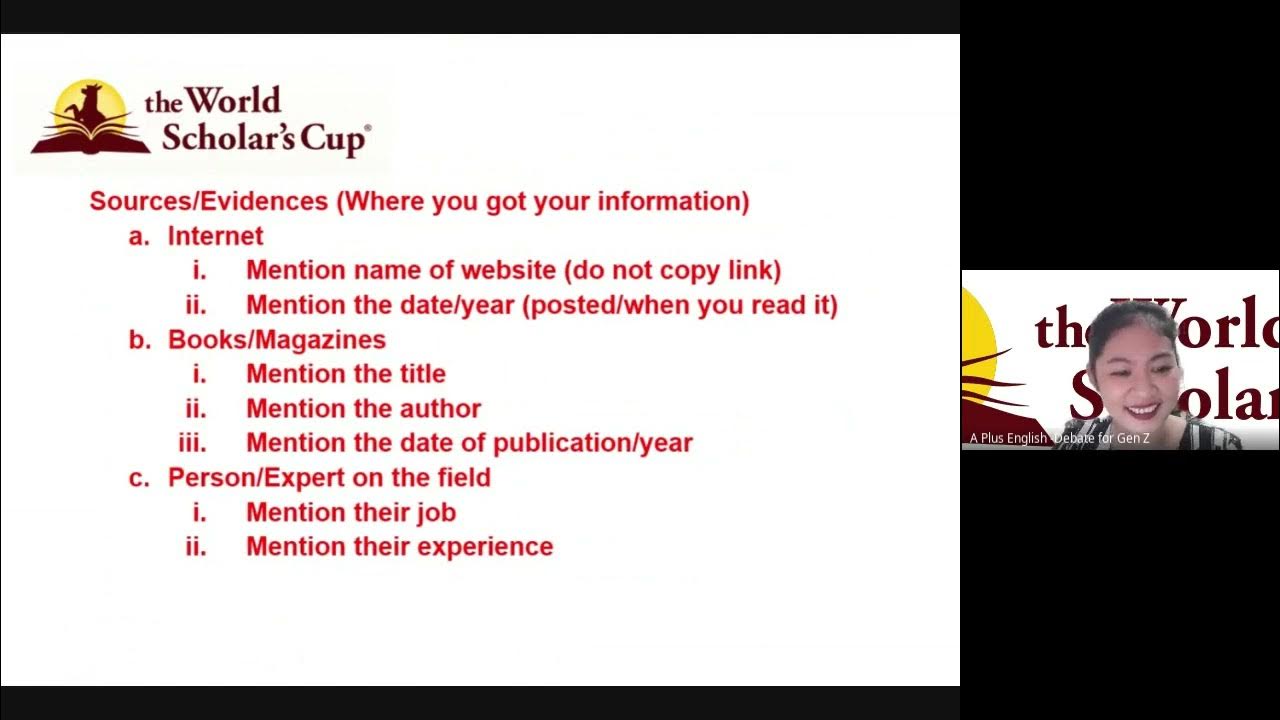 World Scholar's Cup 2023 Collaborative Writing Training SESSION 1 - YouTube