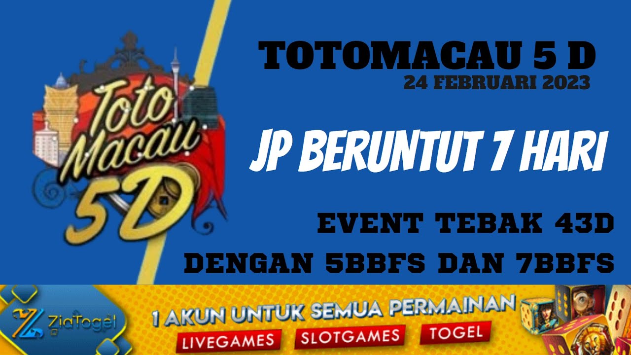 PREDIKSI TOTO MACAU 5D HARI INI 23 FEBRUARI 2023 | BOCORAN TOTO MACAU ...
