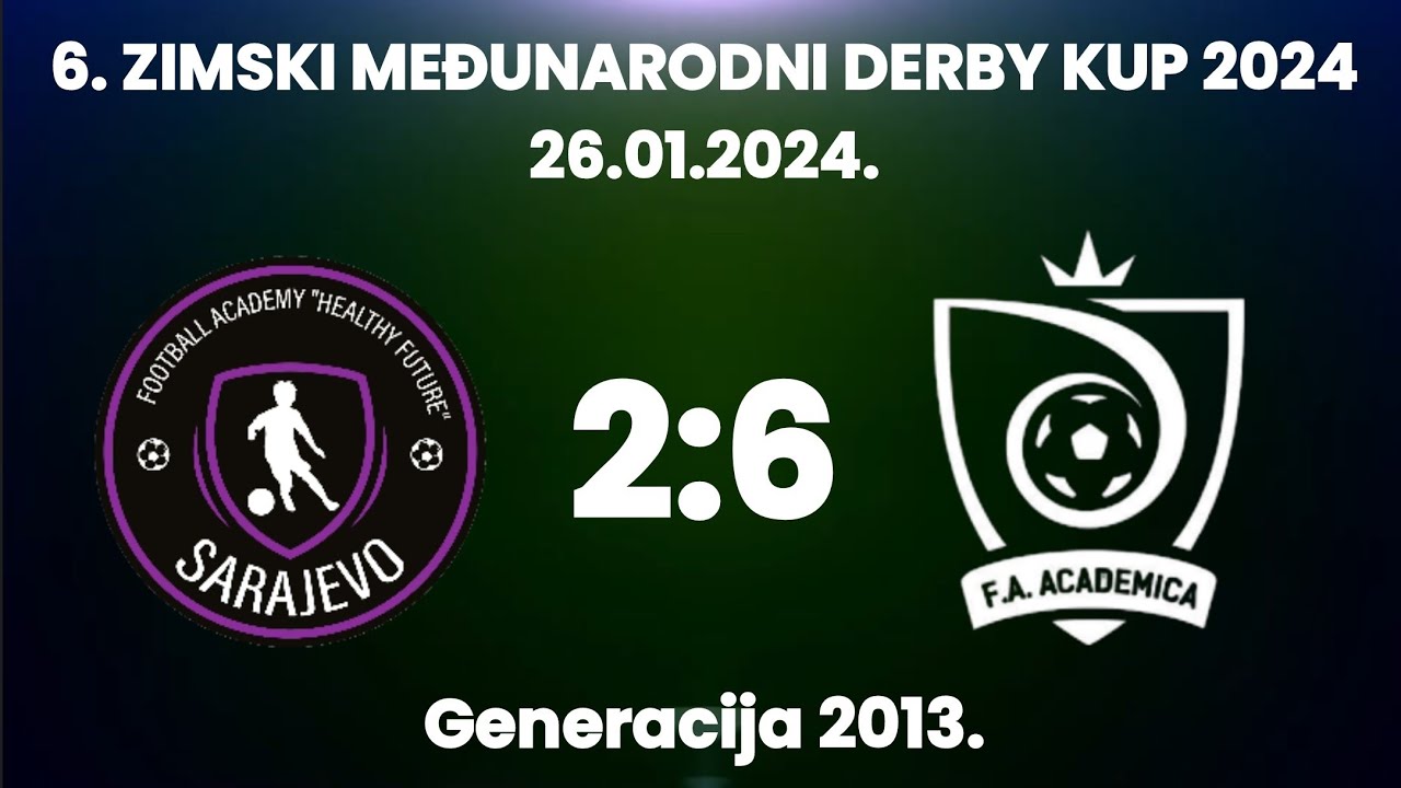 FA Healthy Future - FA Academica 2:6 (6. Međunarodni zimski Derby kup ...