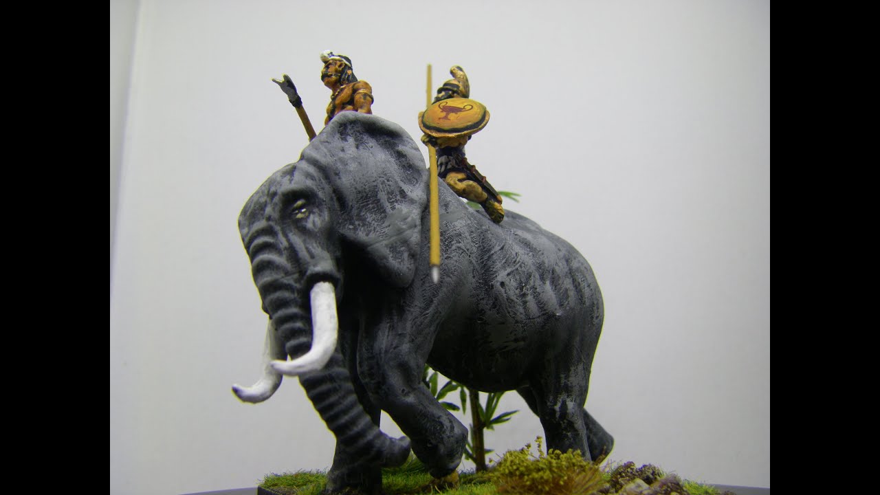 3D Printed Macedonian War Elephant in 28mm - YouTube