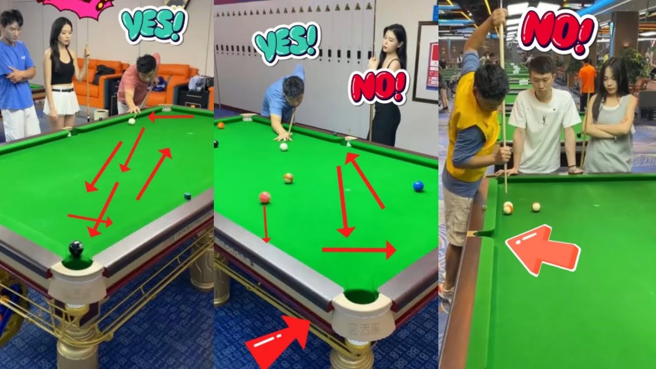 Funny billiard moments meme)) - YouTube