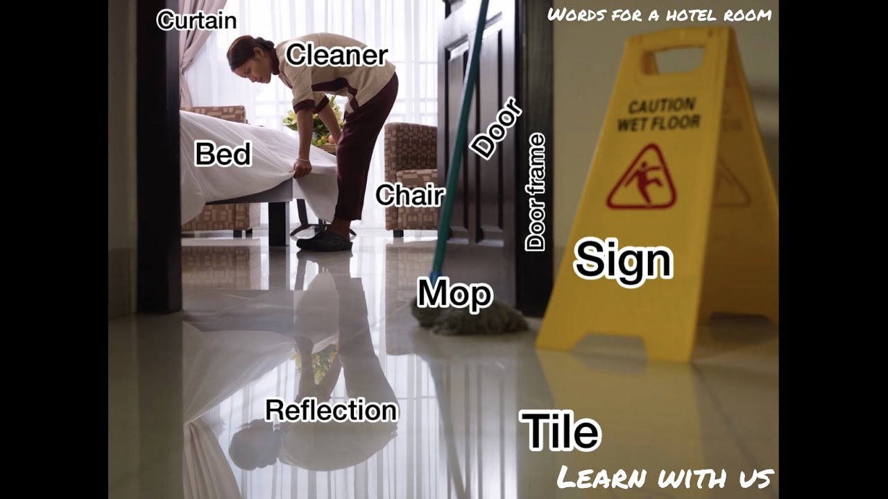 English Words for a Hotel Room - YouTube