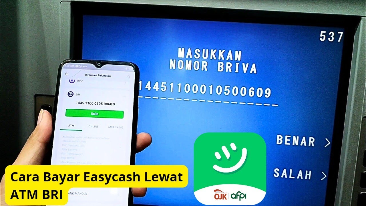 Cara Bayar Easycash Lewat ATM BRI (Bayar Pinjaman Online Easycash ...