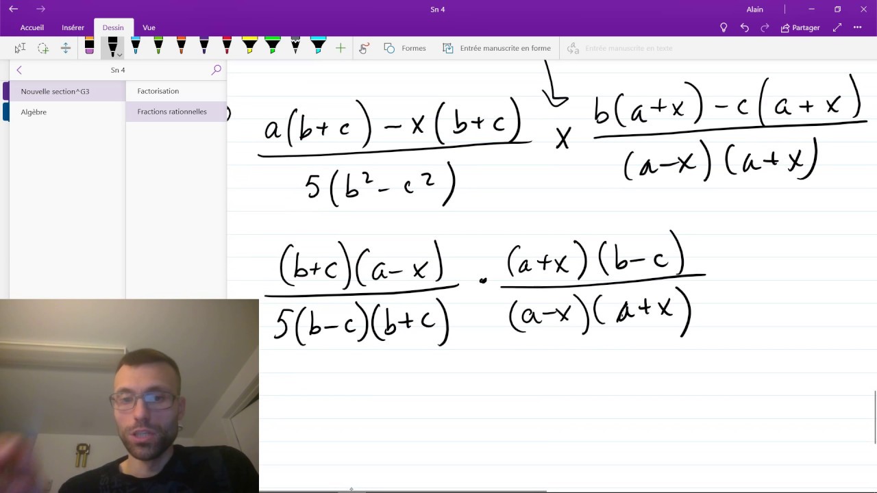 Math secondaire 4 SN - Fractions rationnelles (Québec MELS) - YouTube