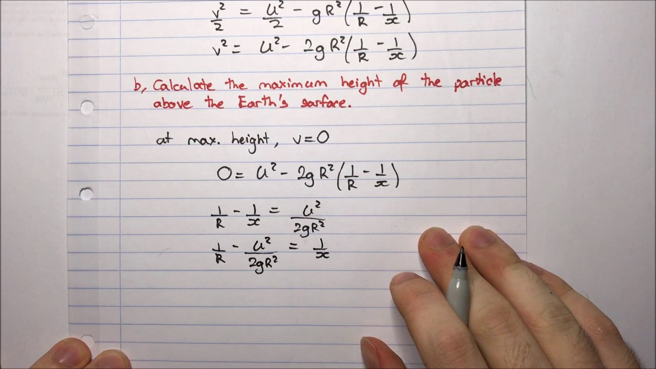 HSC Maths Ext2 - Mechanics - Motion in One Direction Example 1 - YouTube