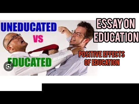 How make major Outline on essay topic "difference between educated and ...