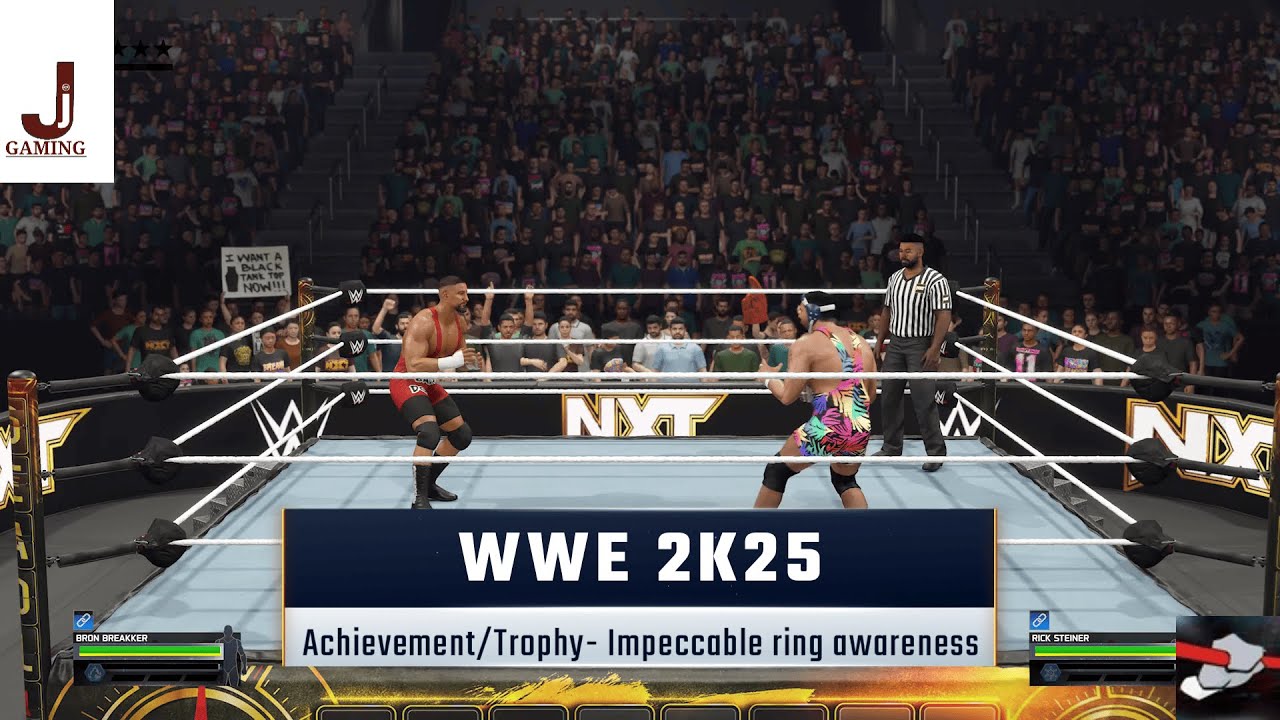 WWE 2K25 Impeccable ring awareness Achievement/Trophy - YouTube