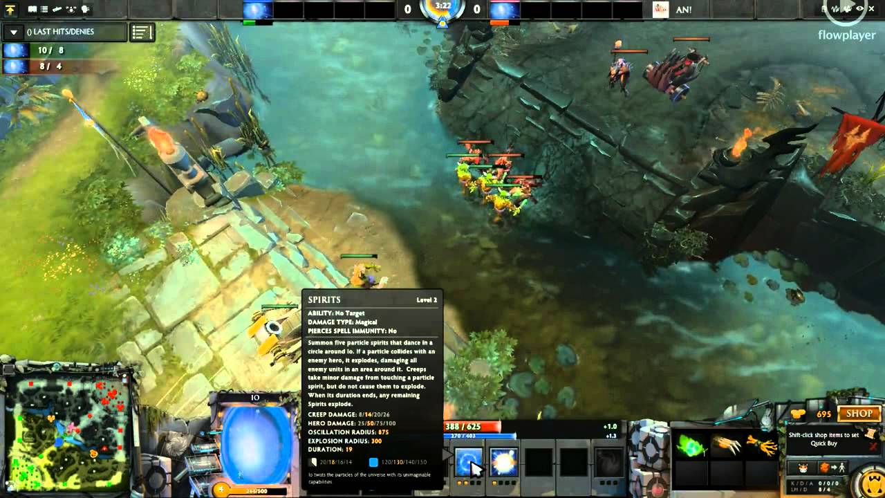 Dota 2 IO(Wisp) mid 1v1 heromu vs Eringii - YouTube