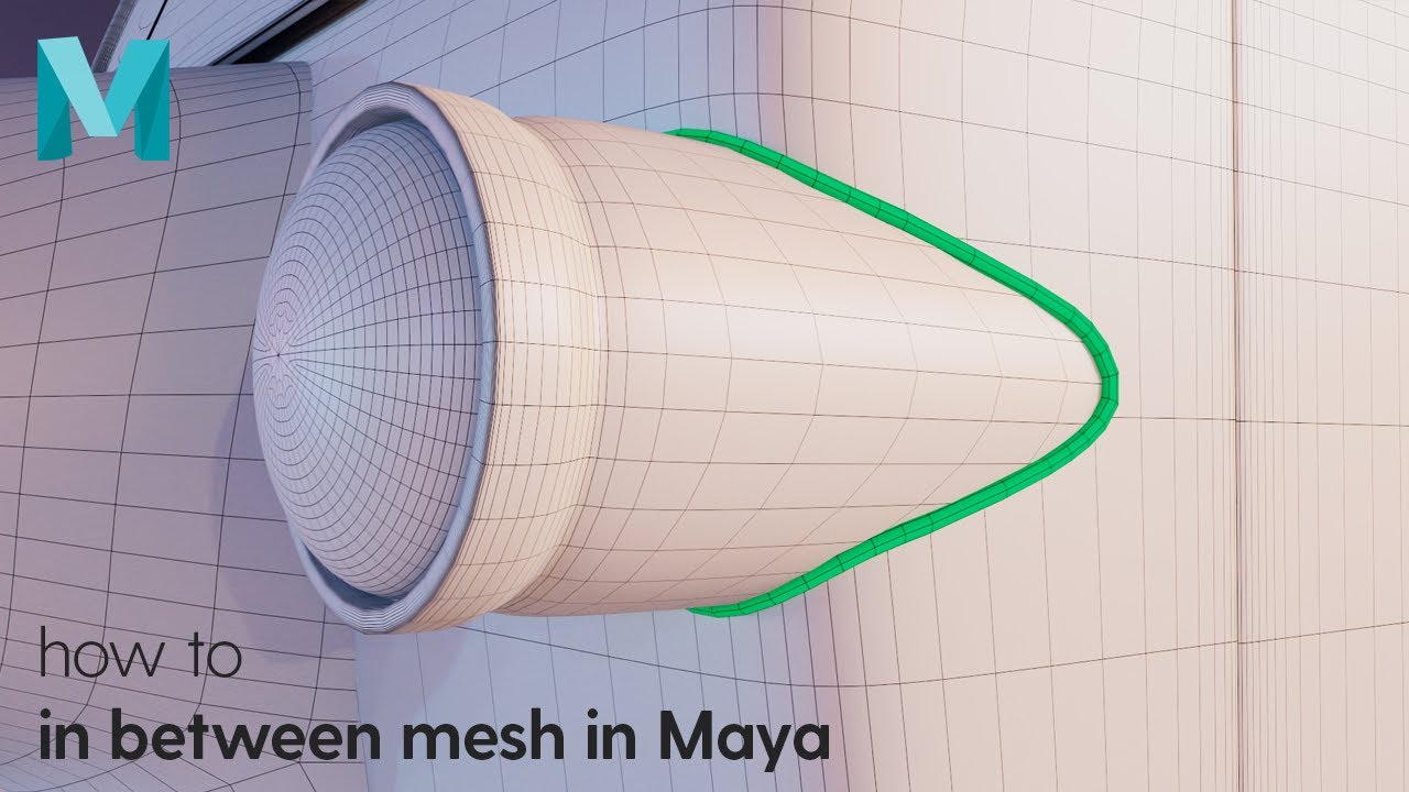 How to create in between mesh in Maya - YouTube