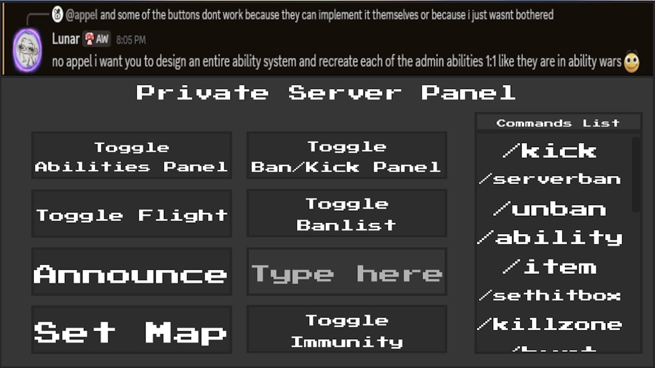 private server panel showcase - YouTube