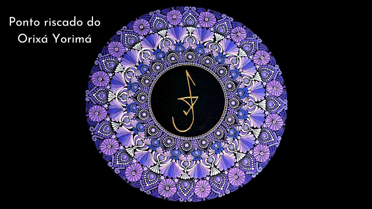 Ponto riscado Orixá Yorimá - Parte 1 | Mandala em pontilhismo | SET ...