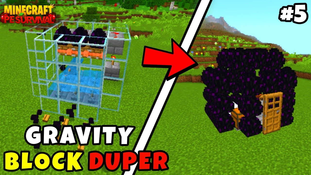 NEW EASIEST GRAVITY Block Duper Minecraft Bedrock 1.21+ Survival Series ...