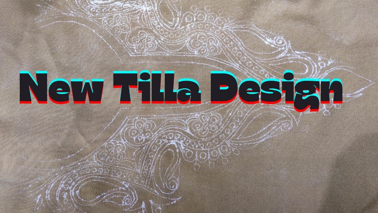 New Tilla Neck Design| Handmade Tilla Work| #tilla - YouTube