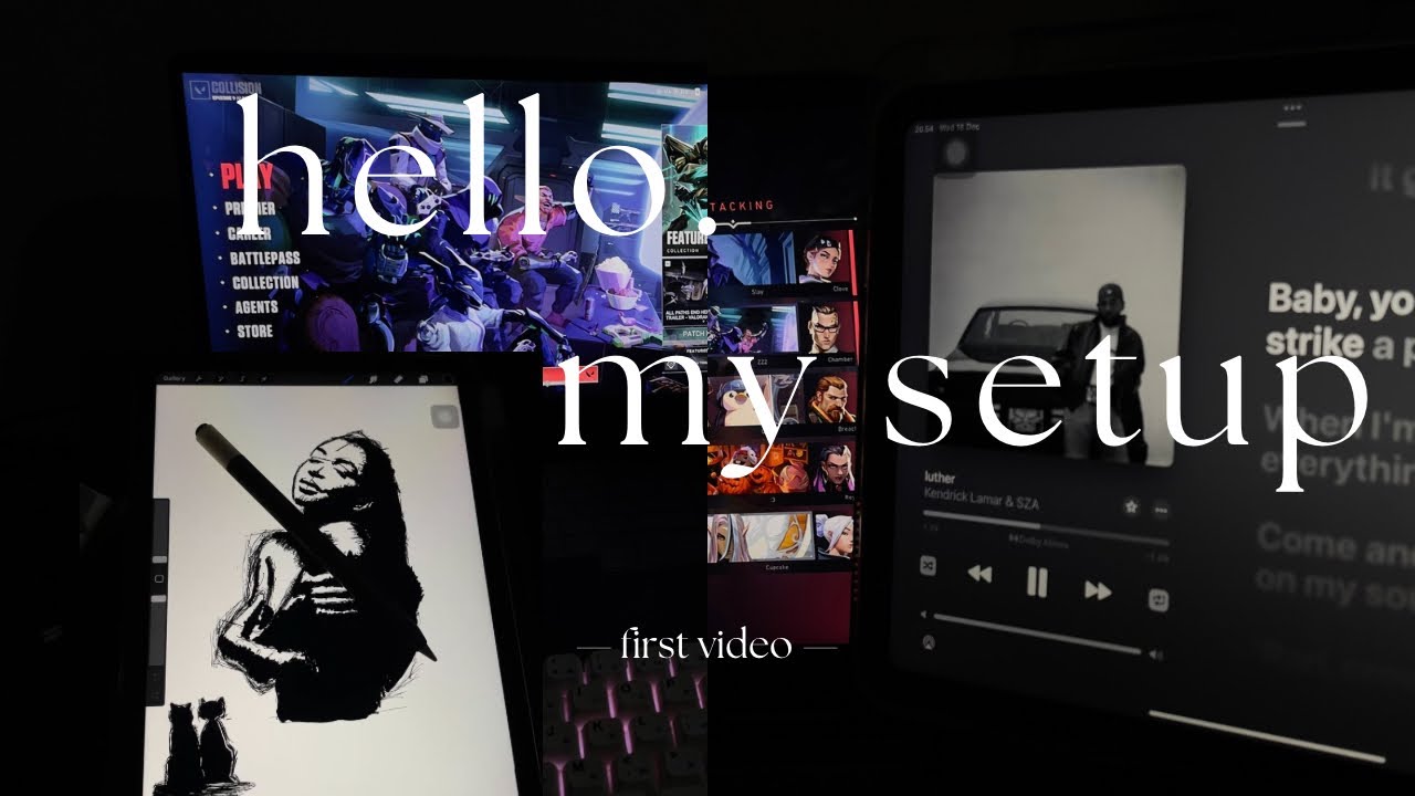 My Simple Setup | Cozy & Chill + Play Valorant ! - YouTube