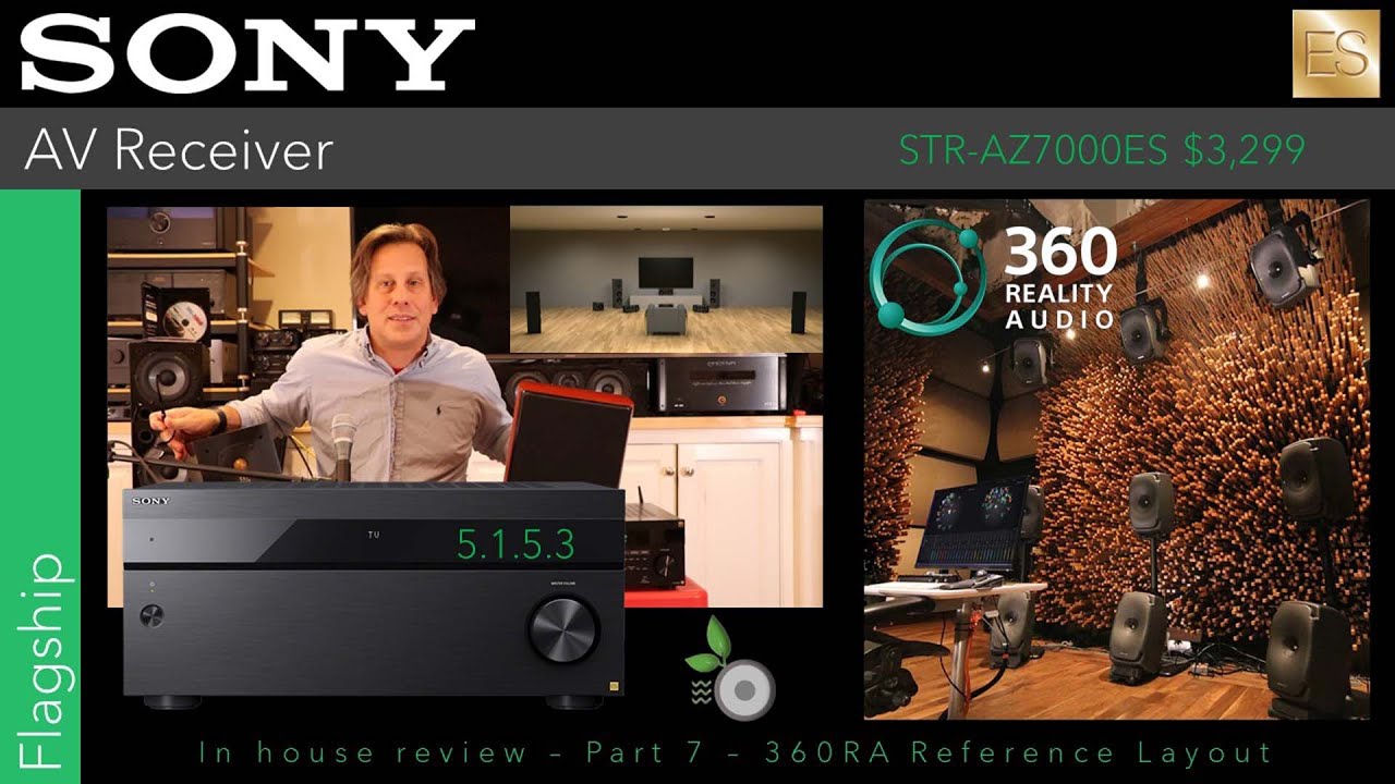 Part 7 - Sony STR-AZ7000ES AV Receiver - Inhouse Review - 360RA Reference Layout - YouTube