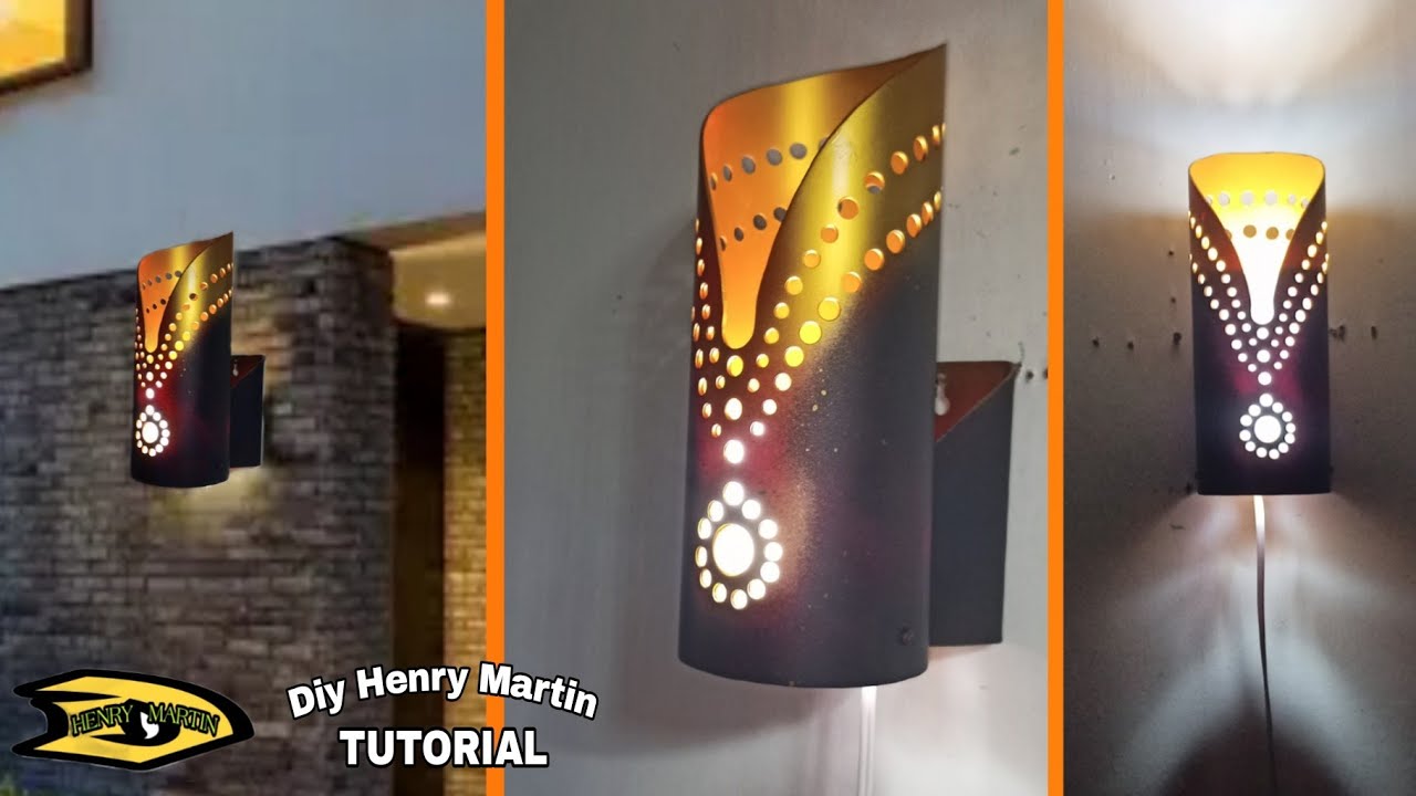 Decorative light | How to make a Beautiful Wall lamp | light decor ...