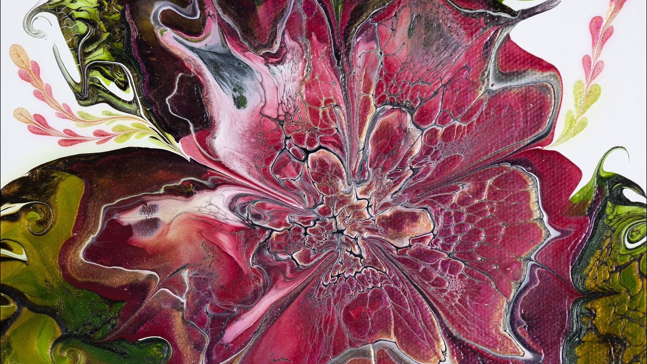 #AcrylicBloom Flower Tutorial | 10 min of bloom flower art goodness ...