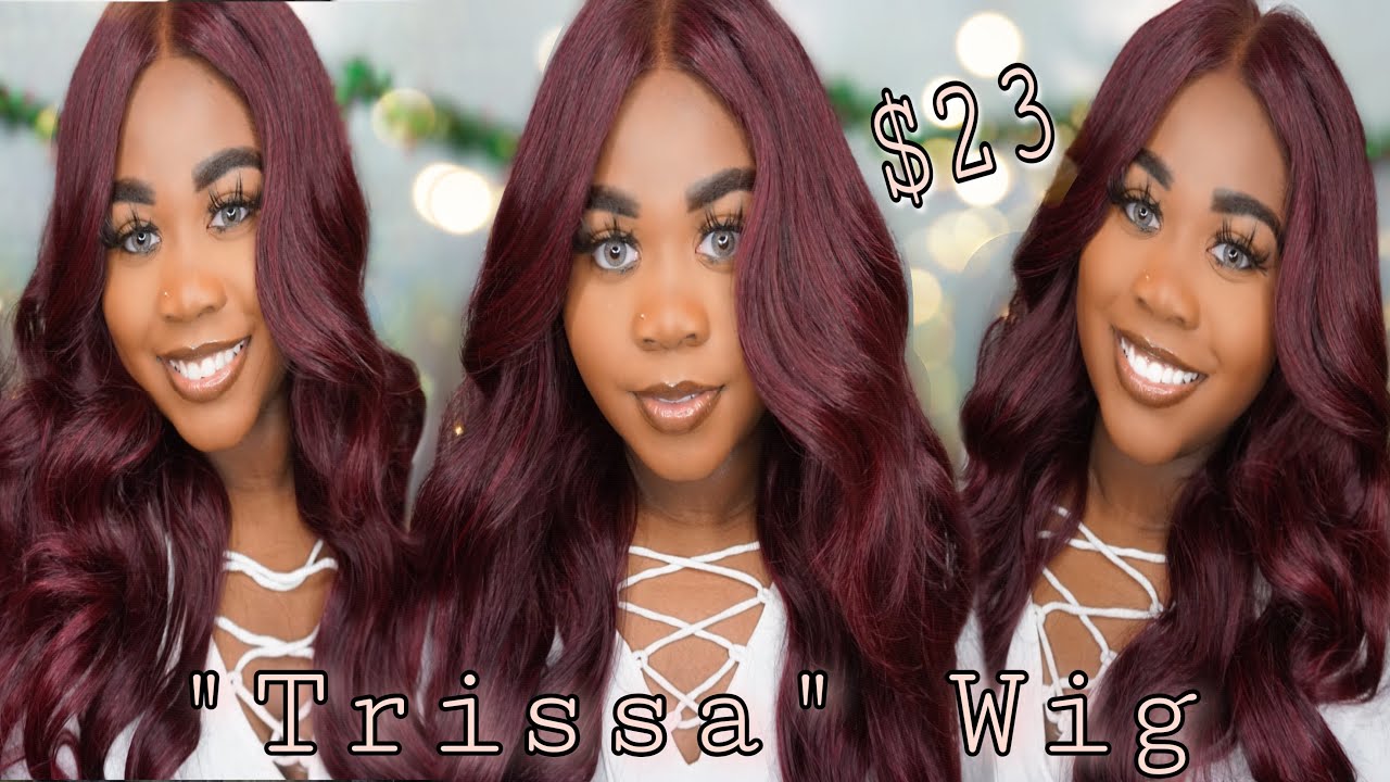 Sensationnel TRISSA Wig | 99J Wig Review | Amazon Synthetic Burgundy ...