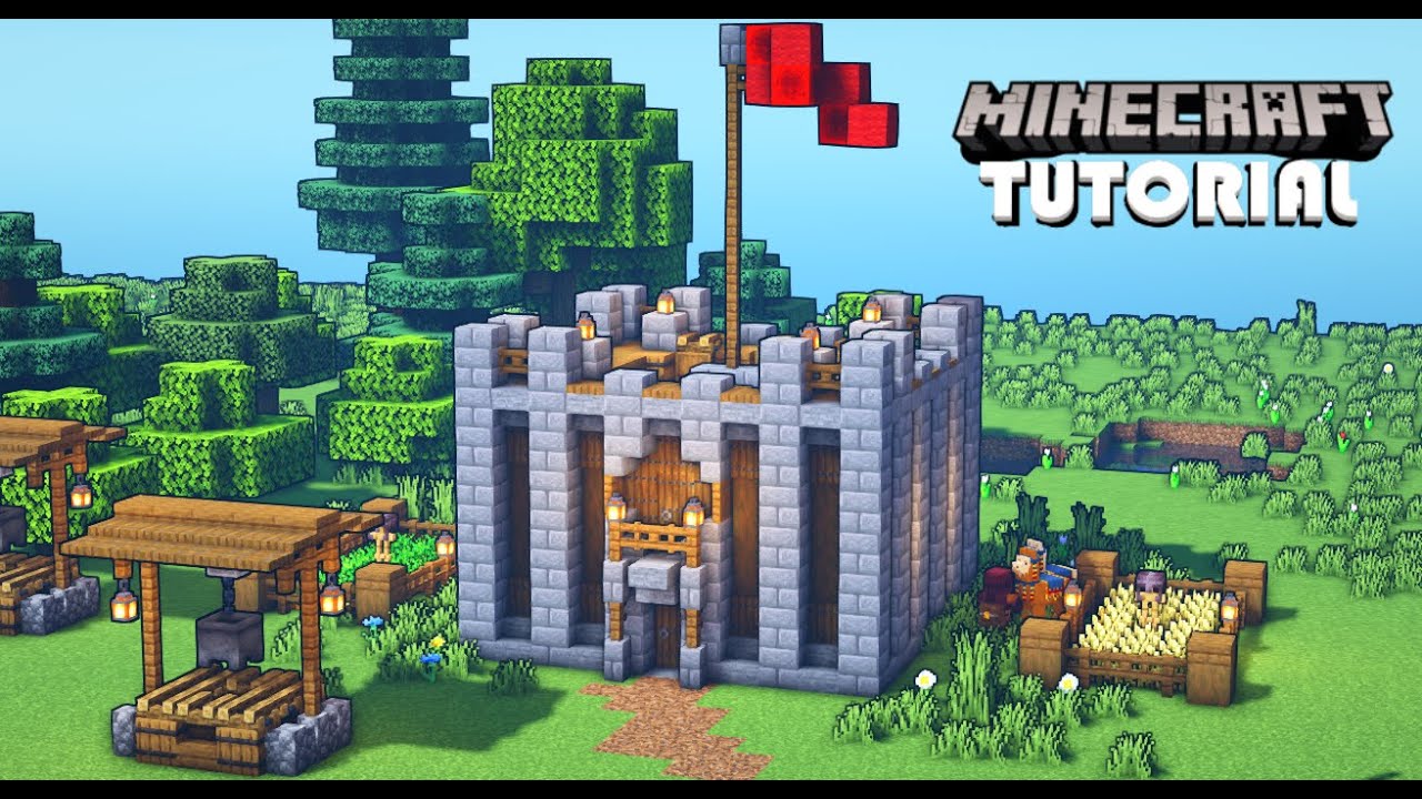 🔴(Como Construir) un FUERTE 🔥[Pequeño Castillo] MINECRAFT - YouTube