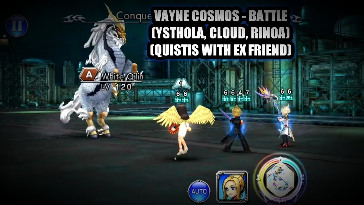 DFFOO GL#149 VAYNE COSMOS-BATTLE (YSTHOLA, CLOUD, RINOA) 303K SCORE ...