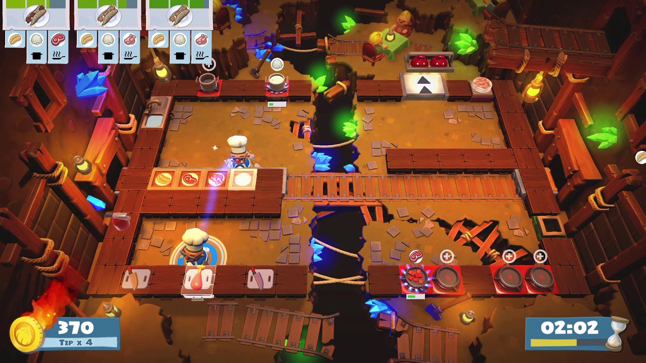Overcooked 2 - Level 2-5 [4 stars solo] - YouTube