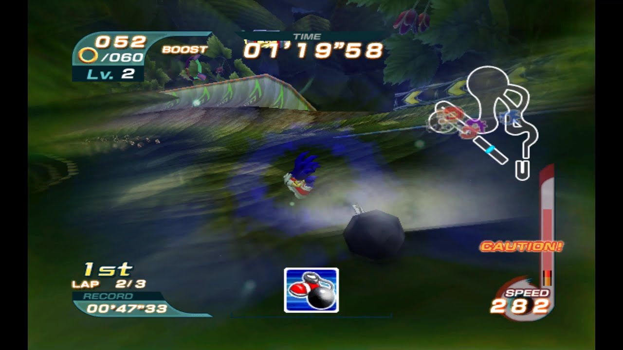 Sonic Riders- Green Cave - Sonic (High Booster) 2:17:60 - YouTube