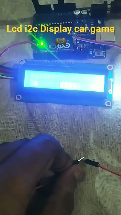 Lcd Display i2c car game 🎮 with Arduino #arduino 9v #coding - YouTube