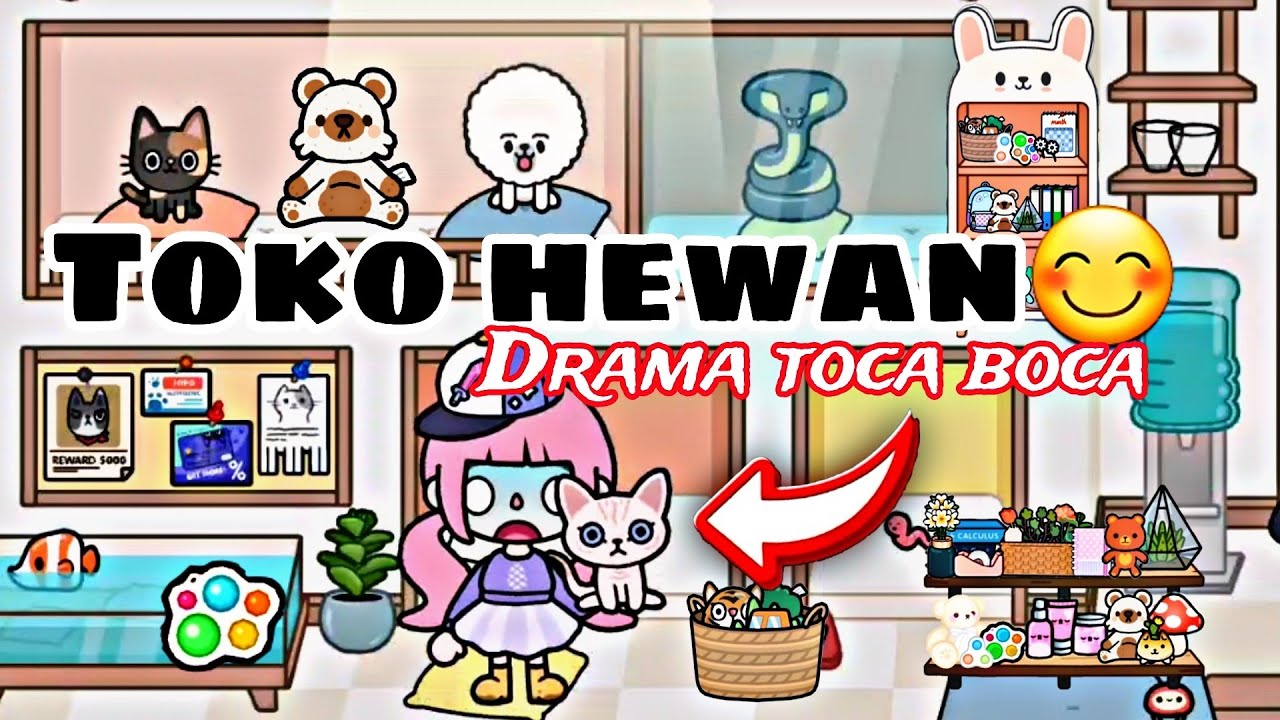 toca boca ‼️ toca life world | drama toca boca toko hewan toko kucing ...