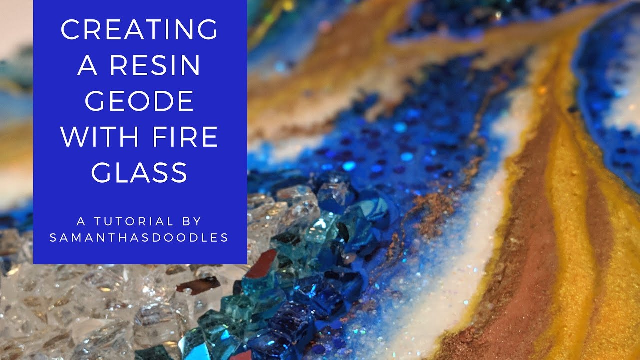 Creating a Resin Geode with Fire Glass by SamanthasDoodles - YouTube